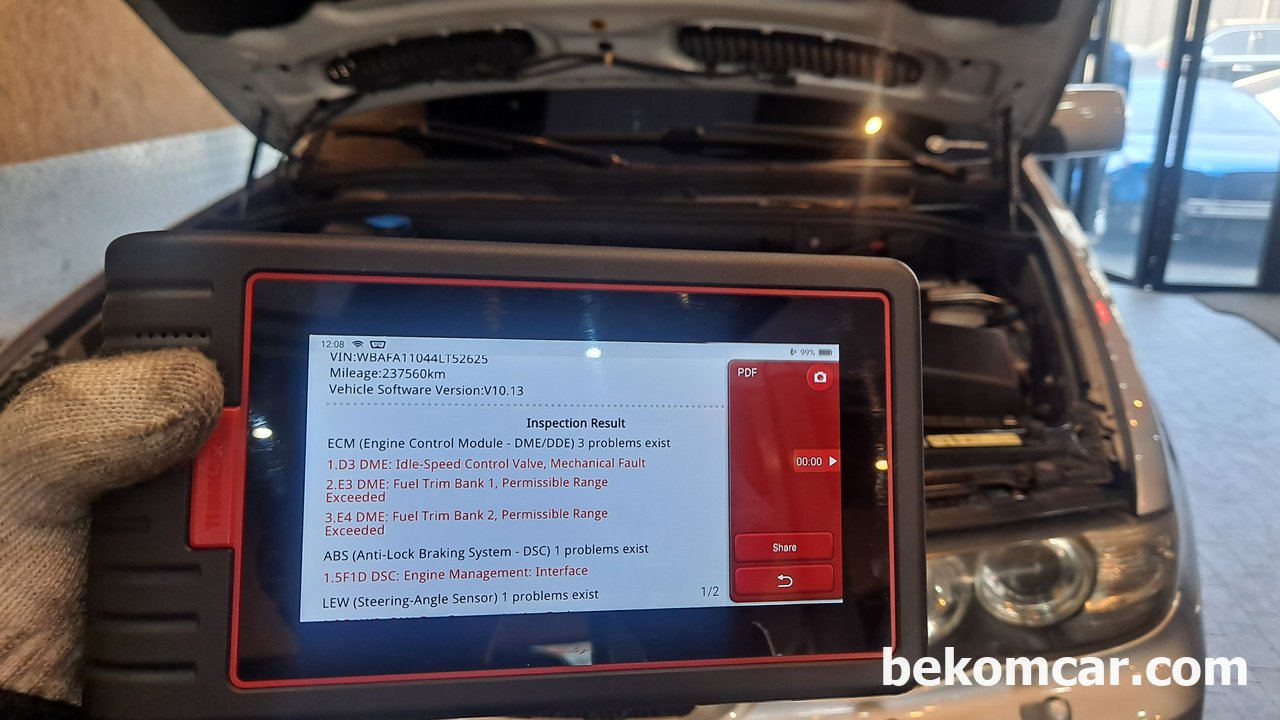 BMW X5 IAC밸브. 수리하느냐 교환하느냐, 정비사의 판단이 중요 | 베콤카 (bekomcar.com)