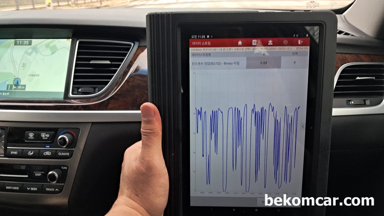 현대 제네시스 G80 촉매고장코드 P0430 진단 | 베콤카 (bekomcar.com)