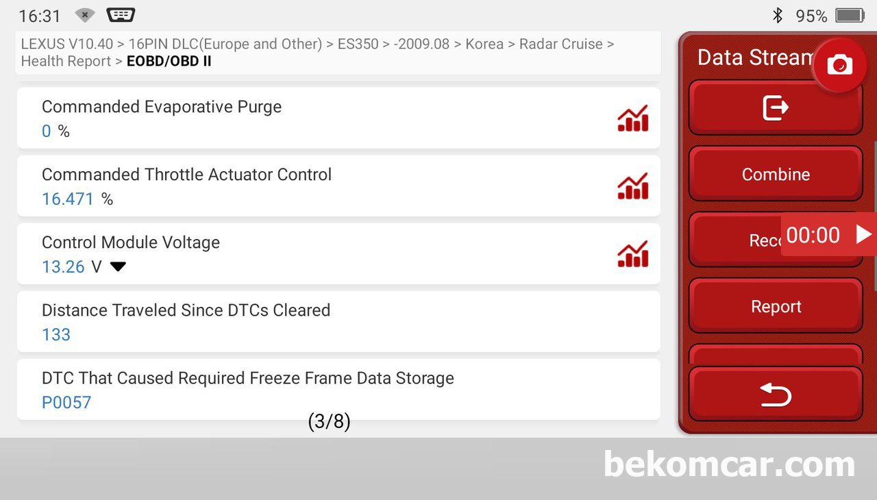 P0057등 고장코드가 여러개일때 어떻게? 렉서스 ES350 진단사례 | 베콤카 (bekomcar.com)