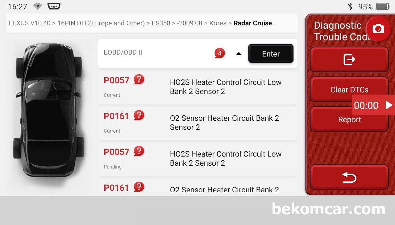P0057등 고장코드가 여러개일때 어떻게? 렉서스 ES350 진단사례 | 베콤카 (bekomcar.com)