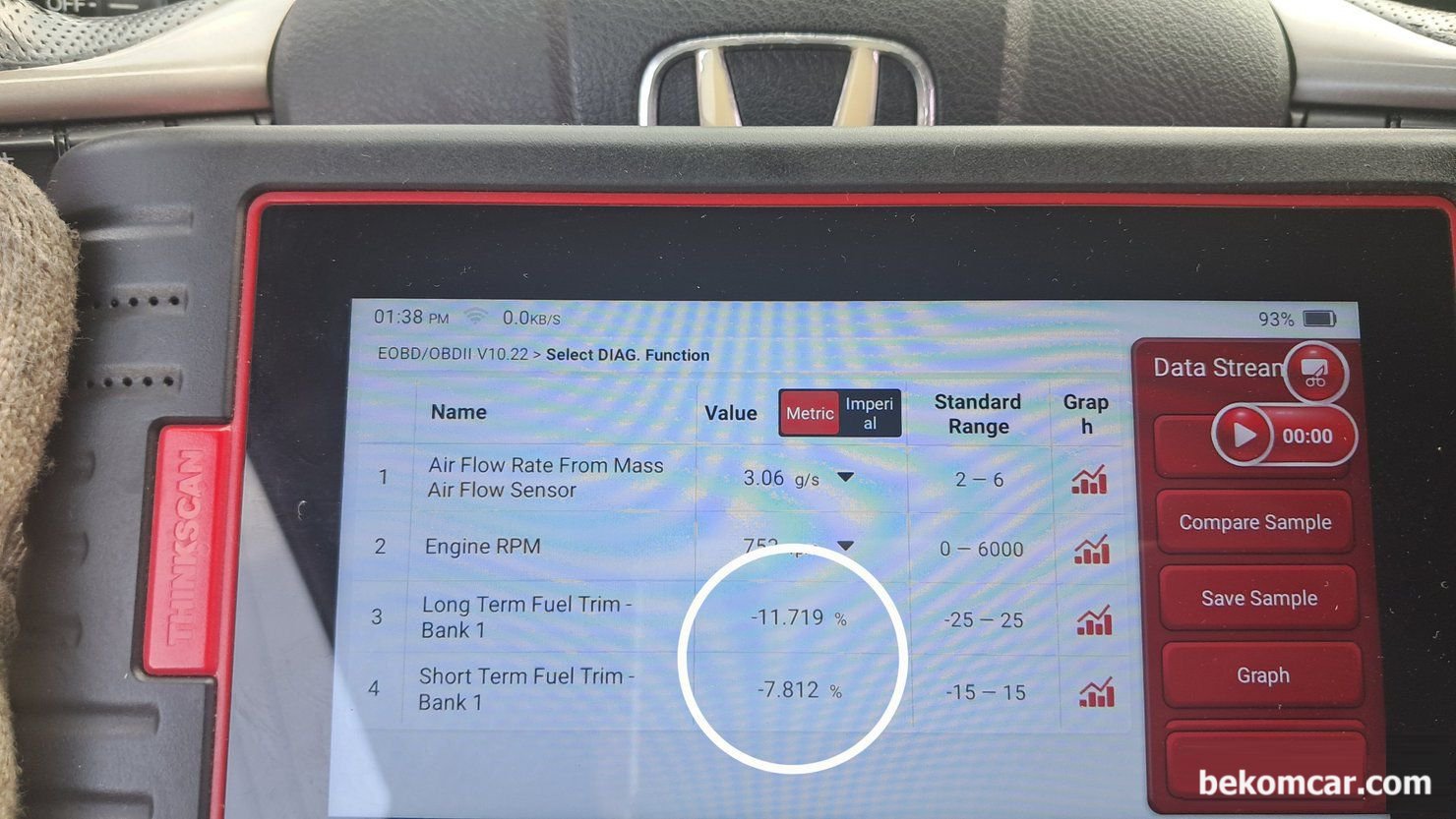 용어의 중요성, '순시연료보정값' 과 단기연료보정값 STFT 의 의미 | bekomcar.com
